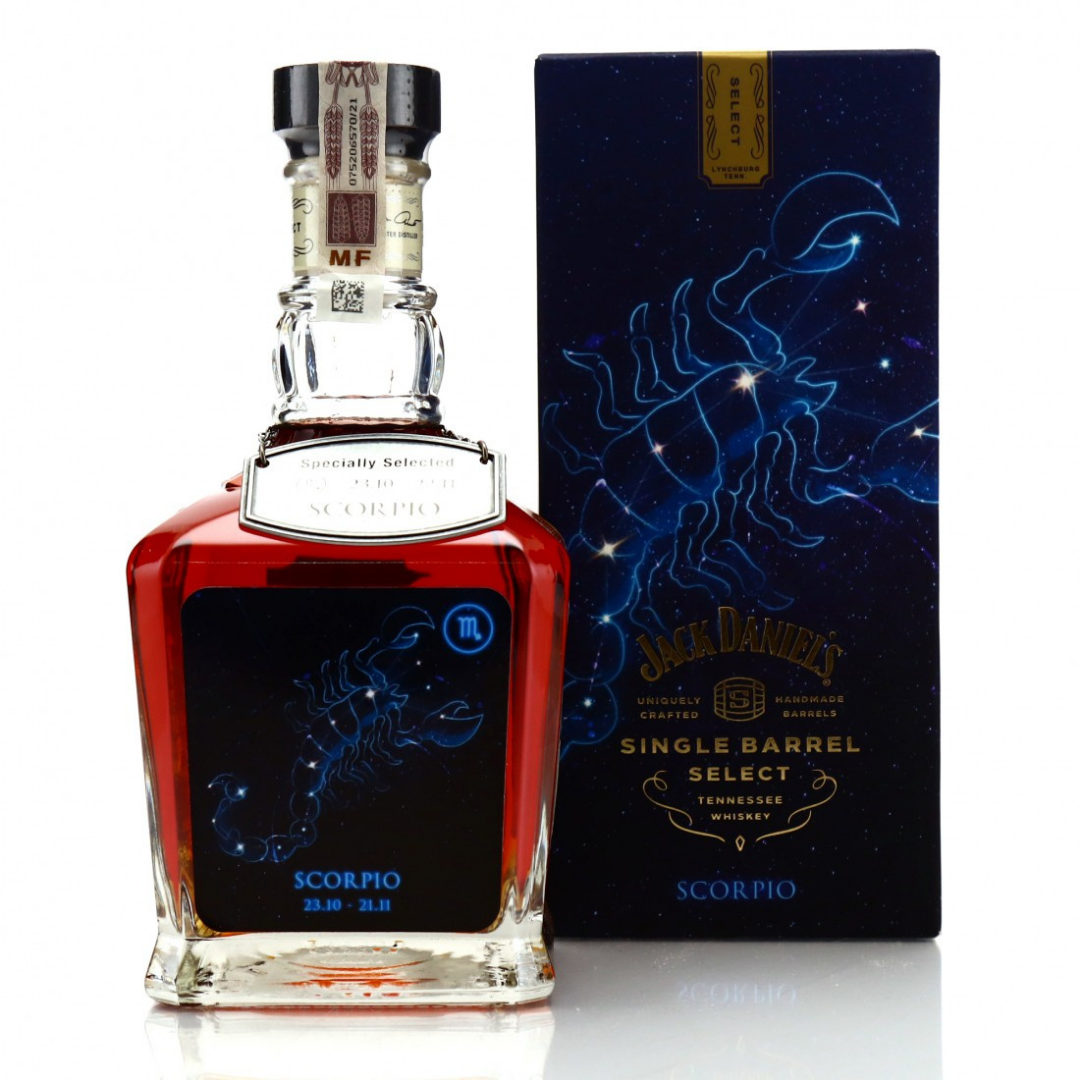 Tennessee Whiskey Jack Daniels Single Barrel Scorpio 45% 700ml - Al. Capone